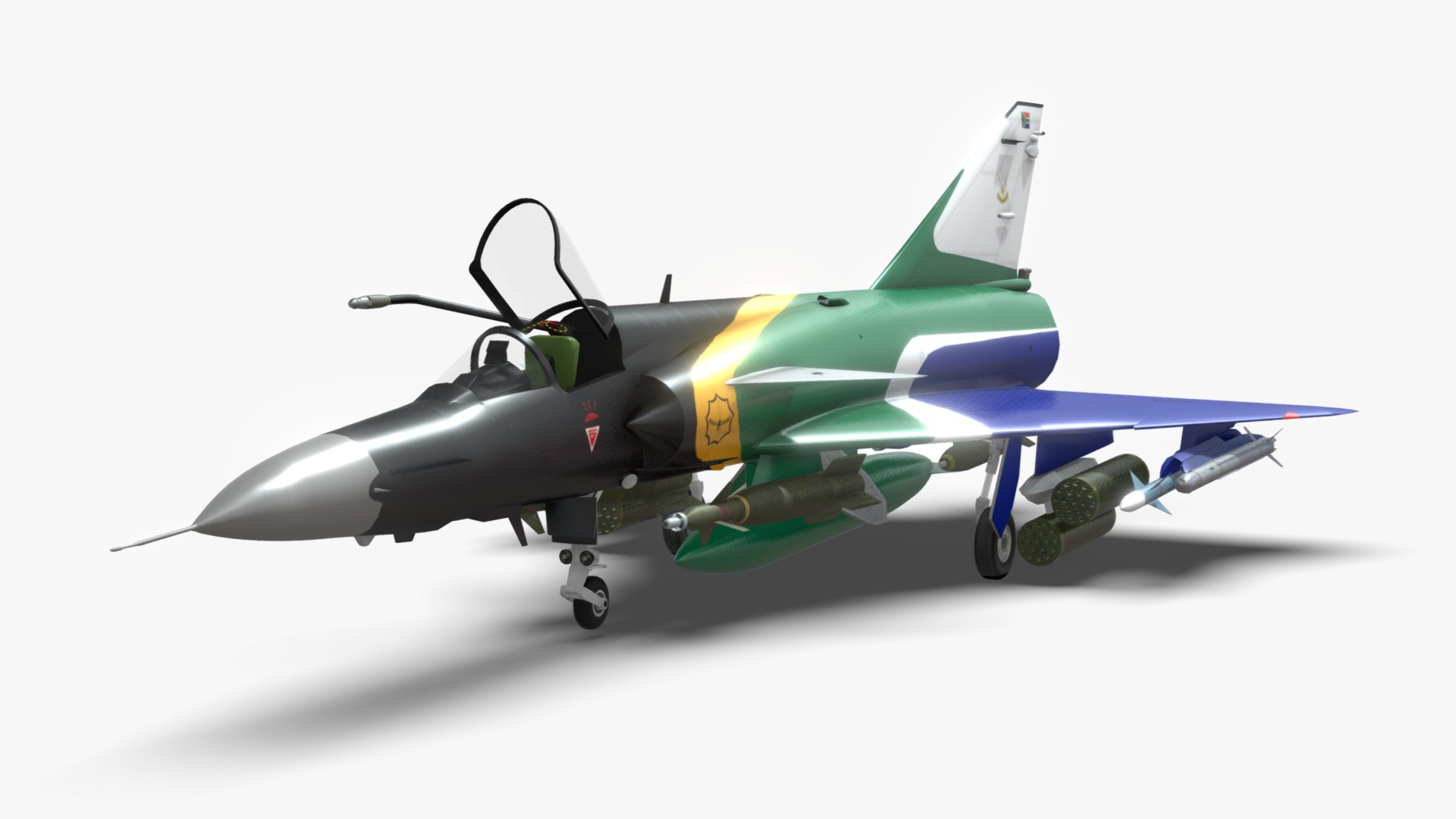 3D Atlas Cheetah C South African Display Team - TurboSquid 1850626
