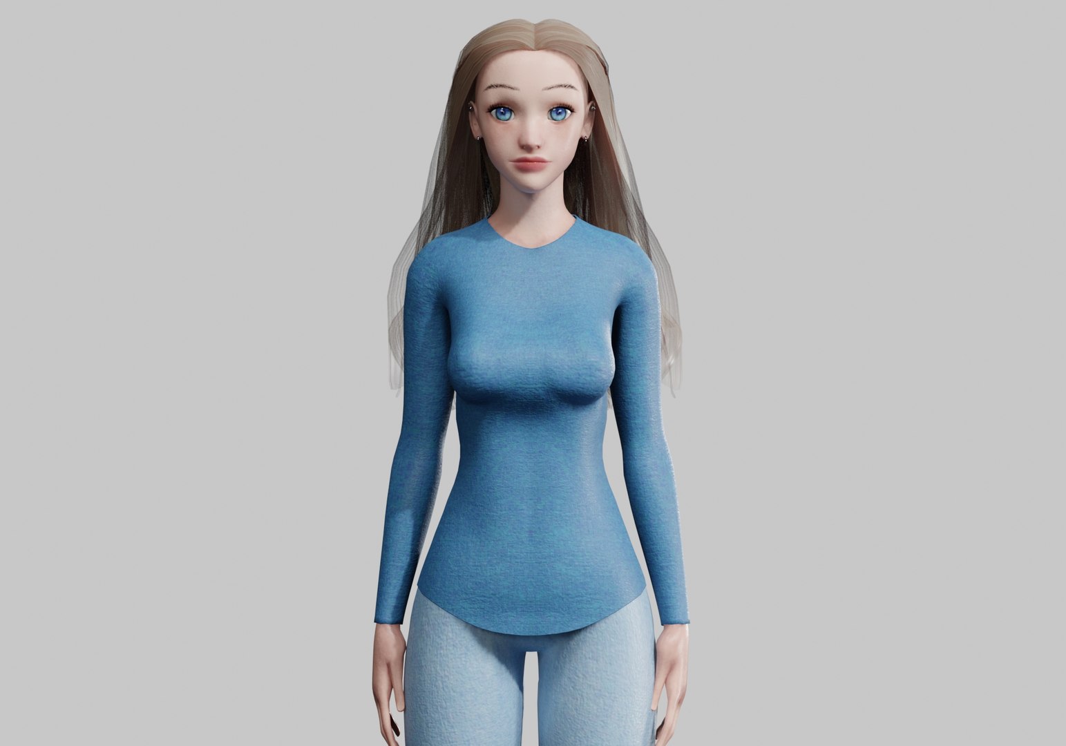 3D Cool Cute Woman V32455 Model - TurboSquid 2278019