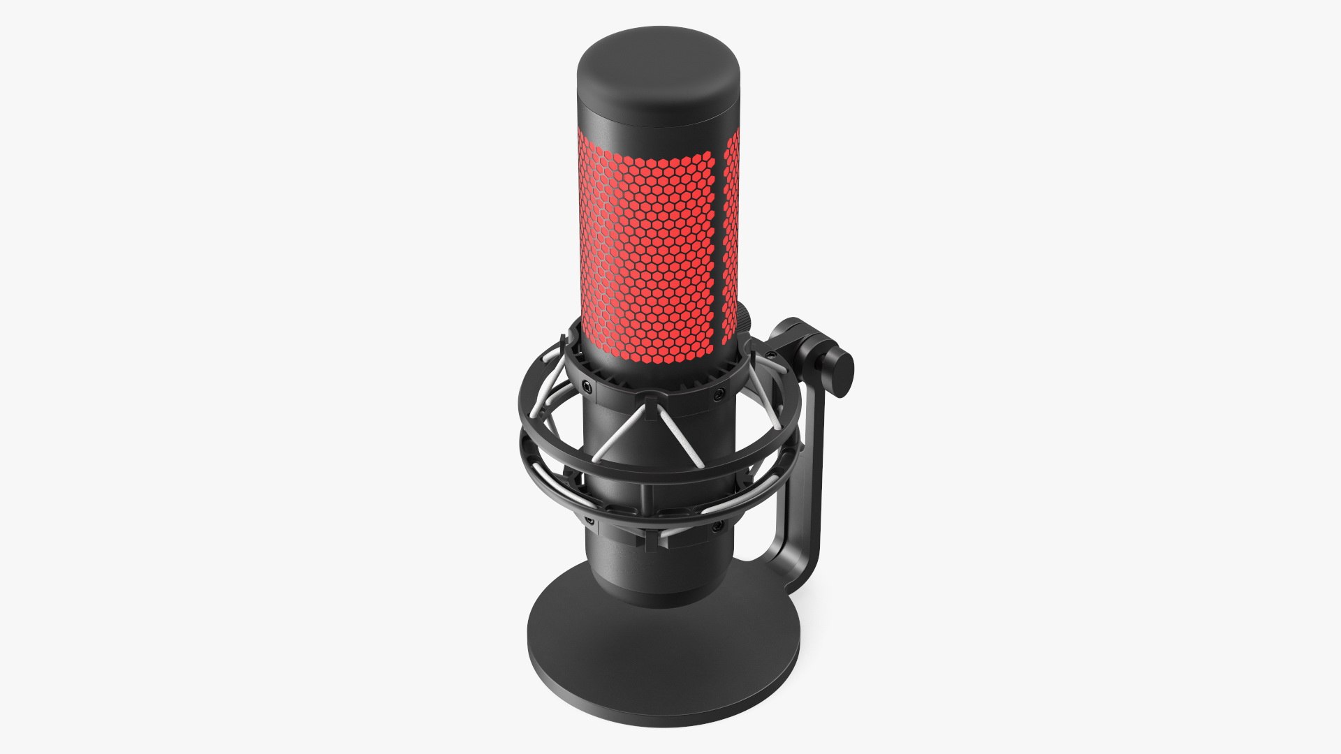 3D Gaming Microphone Black with RGB Light model - TurboSquid 2161766