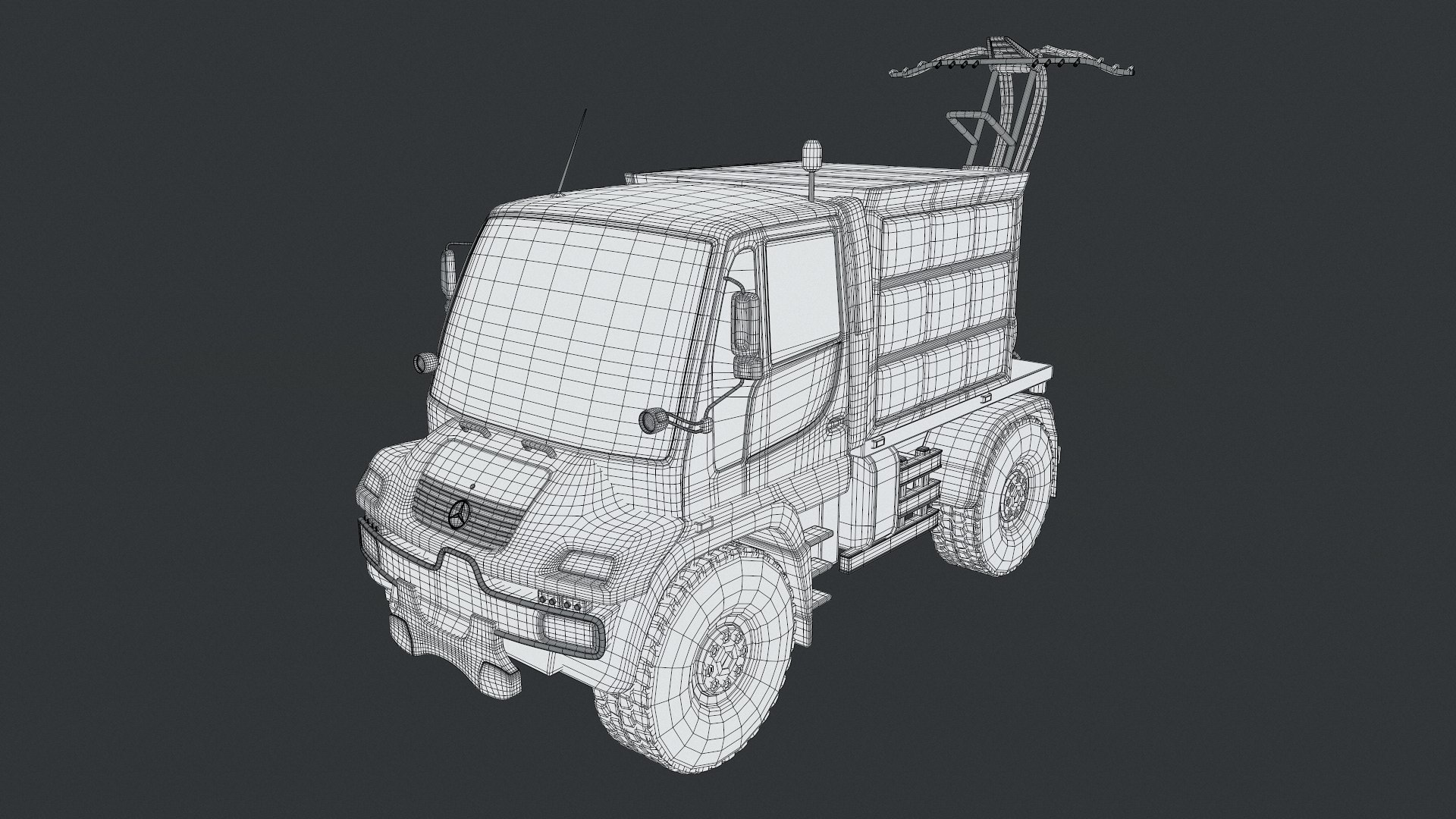 3D Mercedes Benz Unimog U400 - TurboSquid 1484991