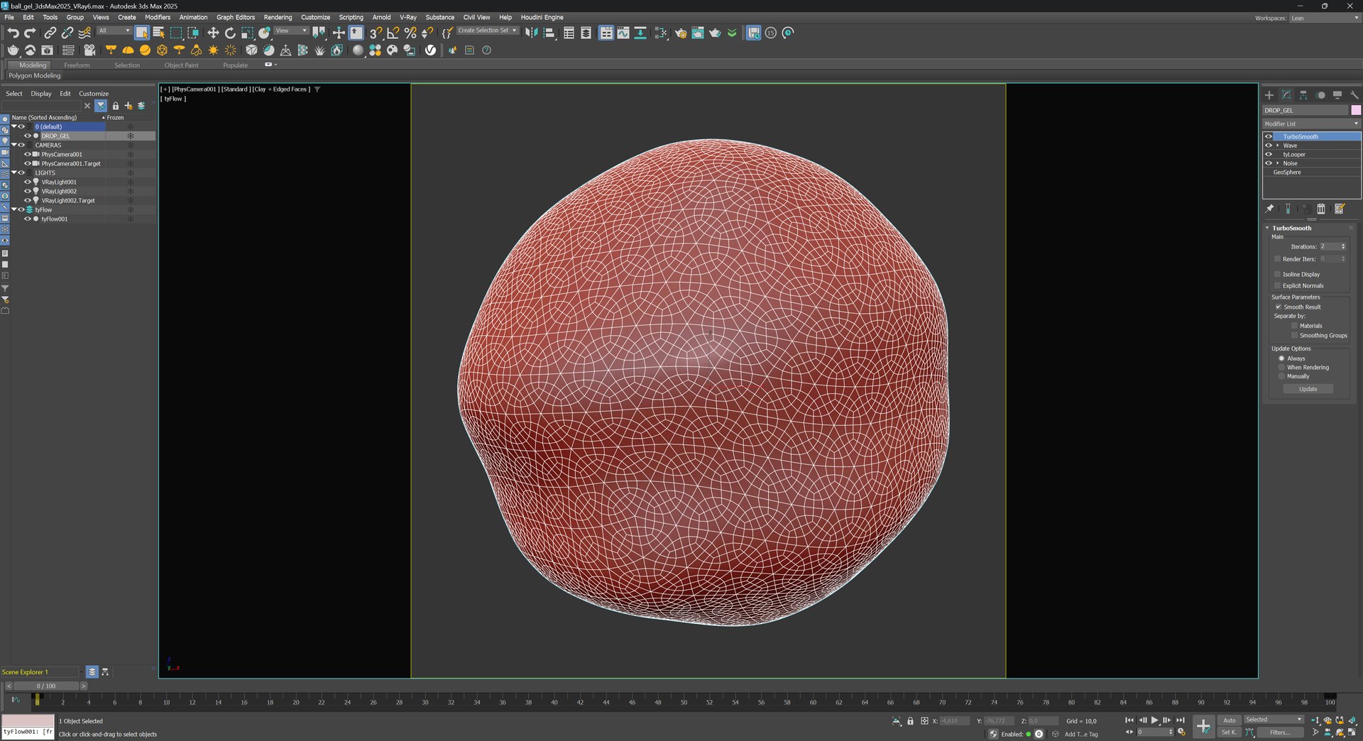 Gel Drop Looped Animation 3D Model - TurboSquid 2283175
