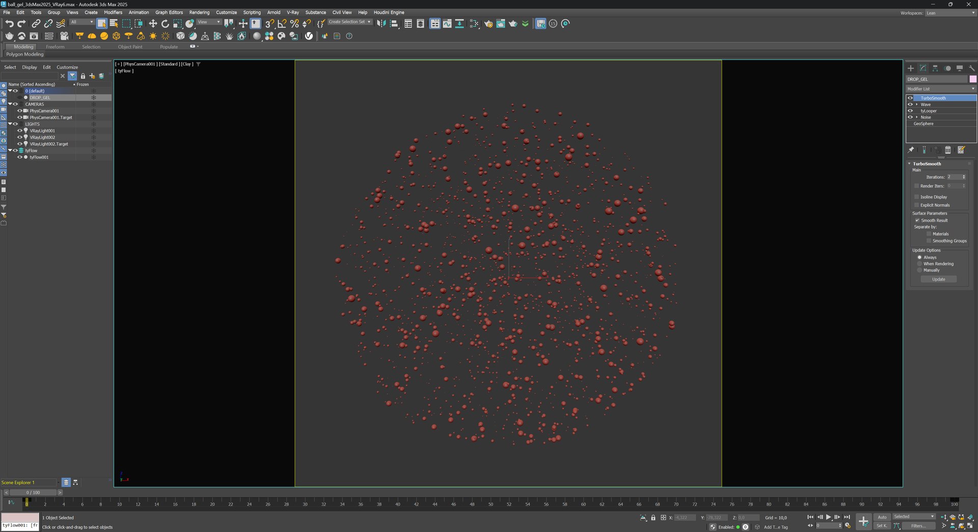 Gel Drop Looped Animation 3D Model - TurboSquid 2283175