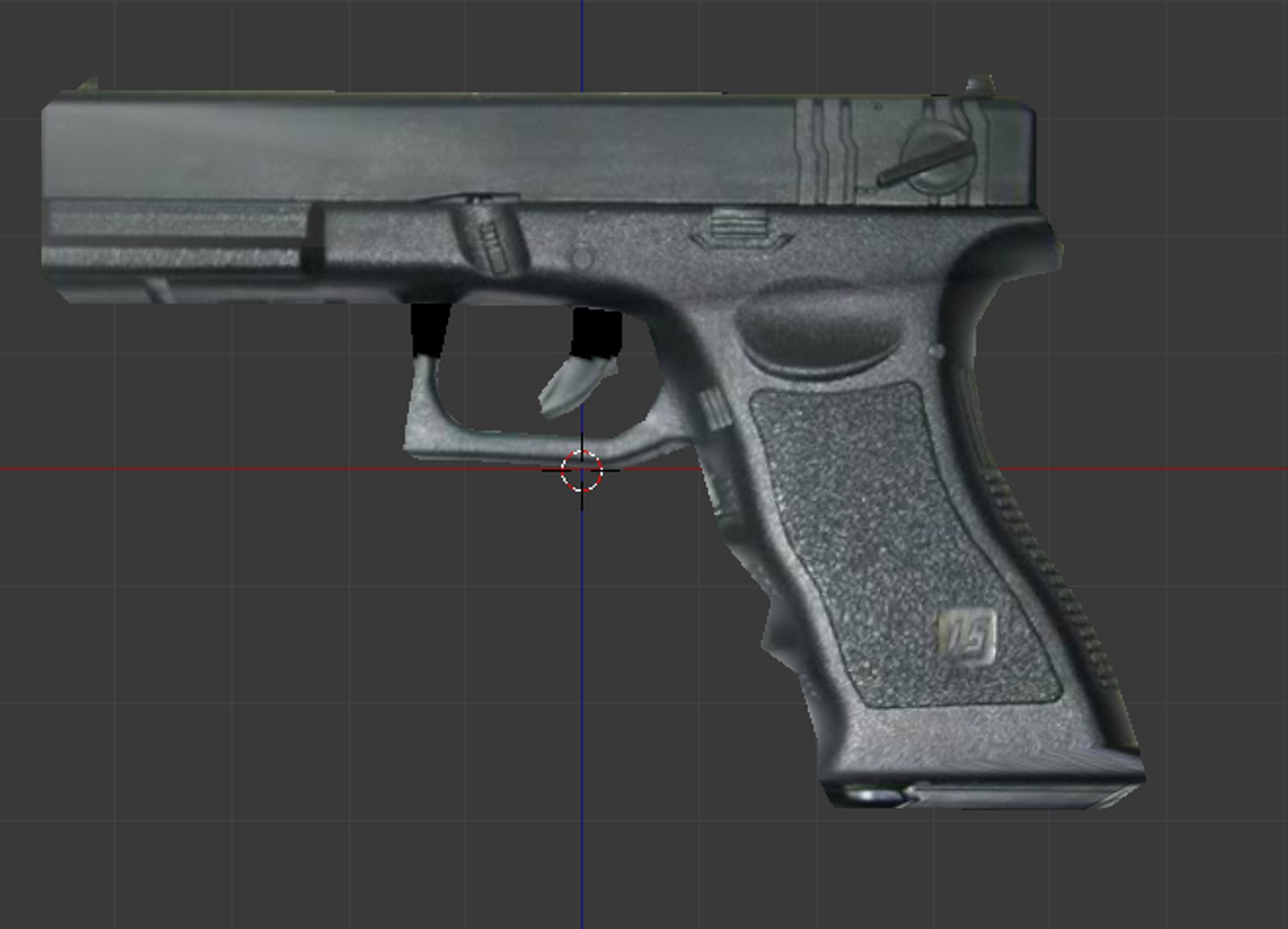 free simple gun 3d model