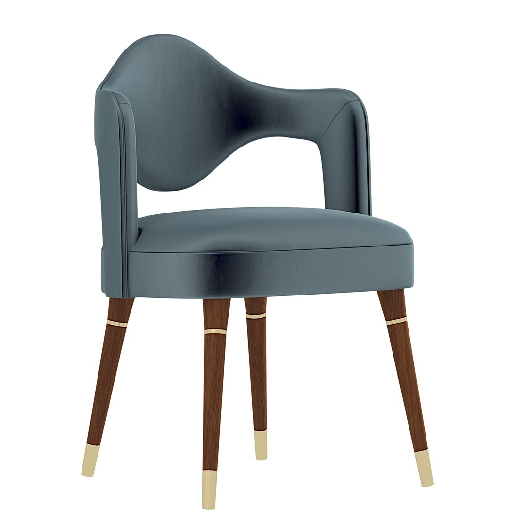 3D Chaplin Dining Chair Model - TurboSquid 2151792