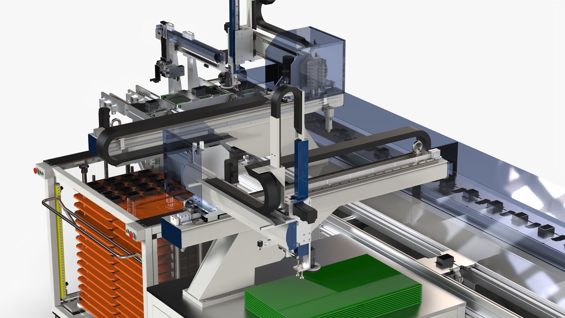 3D PCB Automatic Feeding Glue Injection Drying Line - TurboSquid 1998182