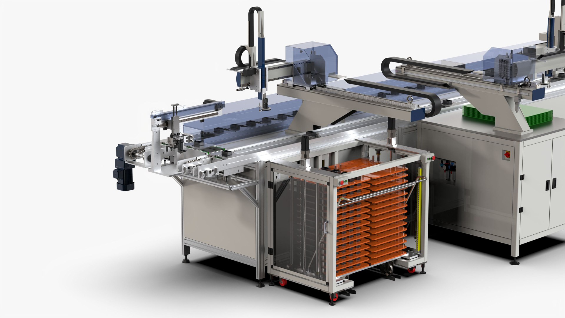 3D PCB Automatic Feeding Glue Injection Drying Line - TurboSquid 1998182