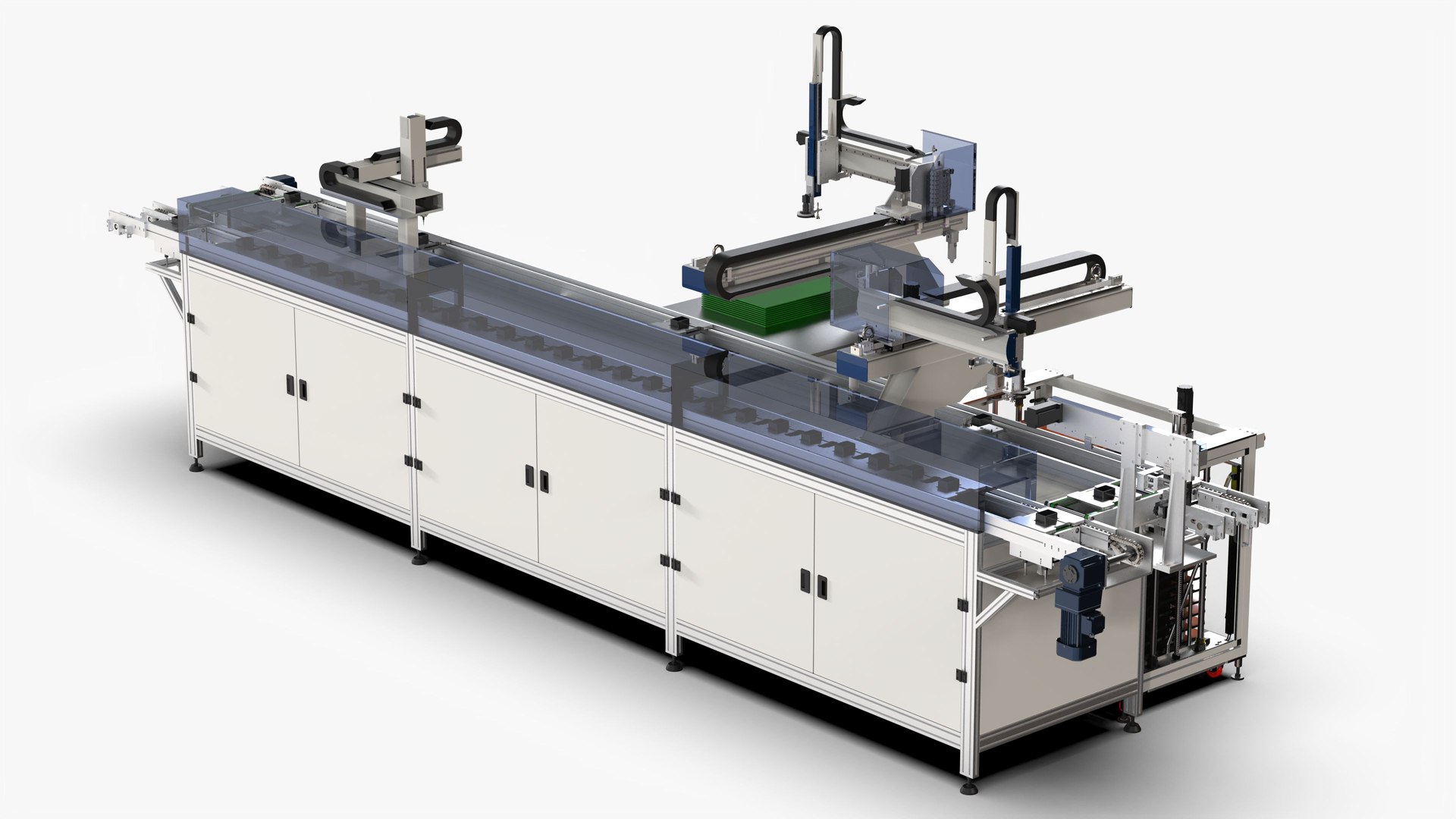 3D PCB Automatic Feeding Glue Injection Drying Line - TurboSquid 1998182
