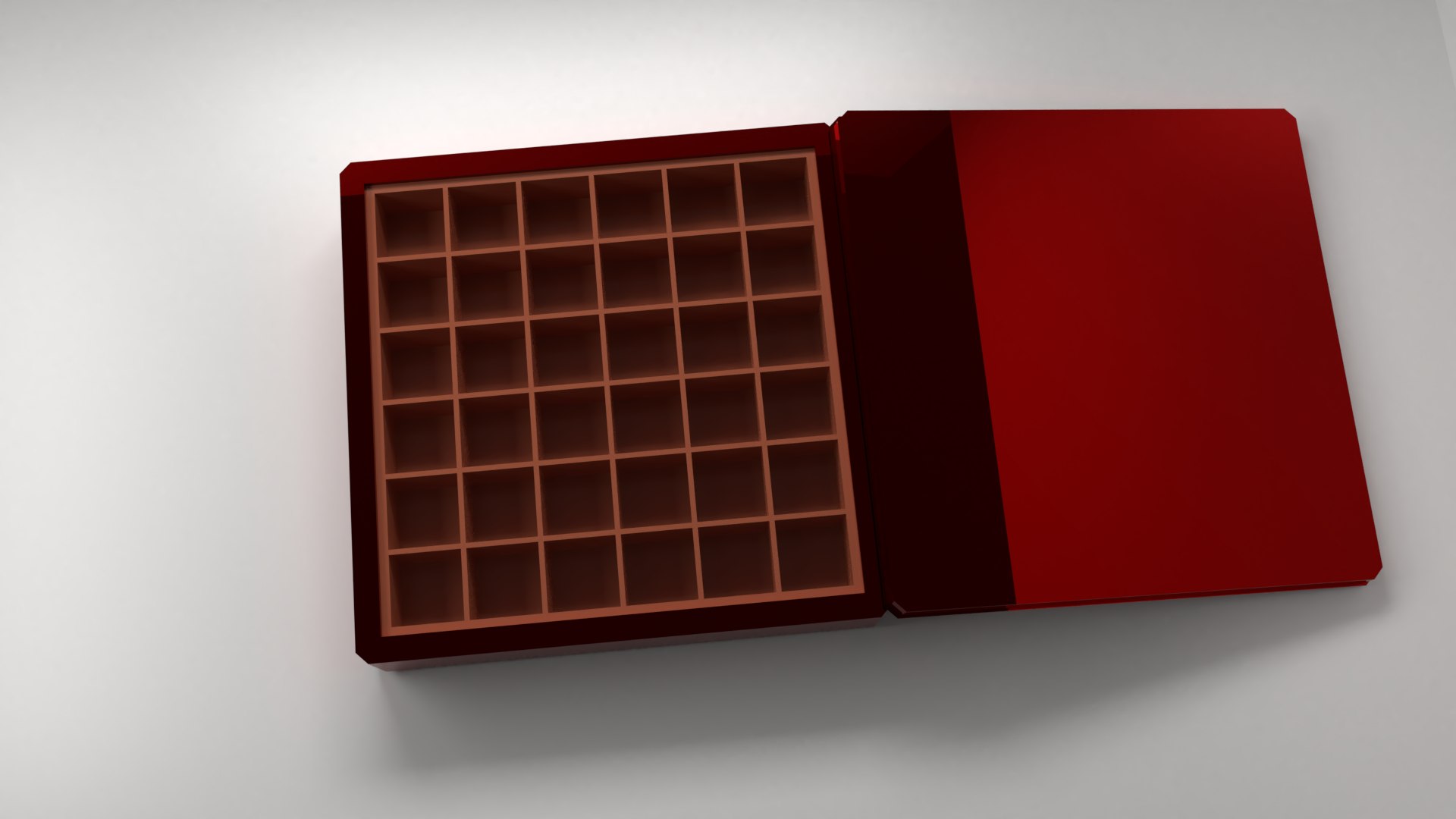 3D chocolate box - TurboSquid 1478254