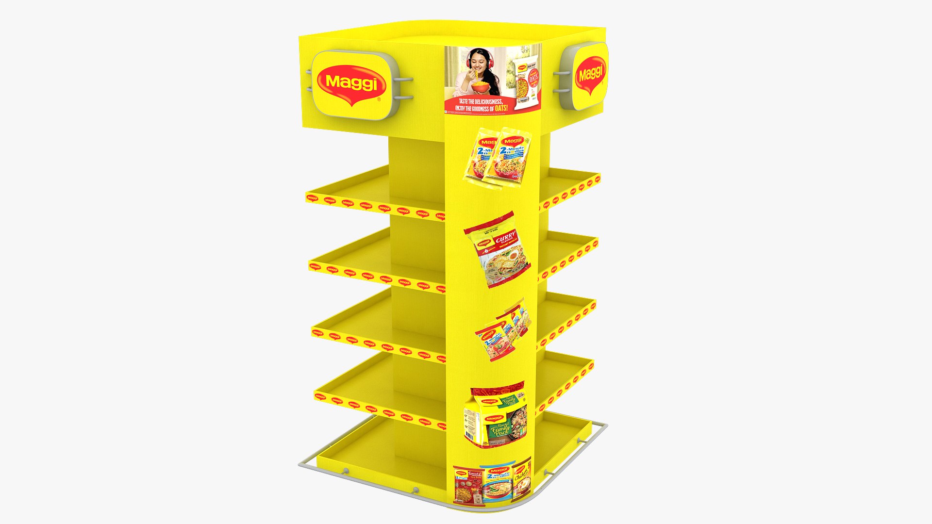 Maggi Display Rack 3D Model - TurboSquid 2285288