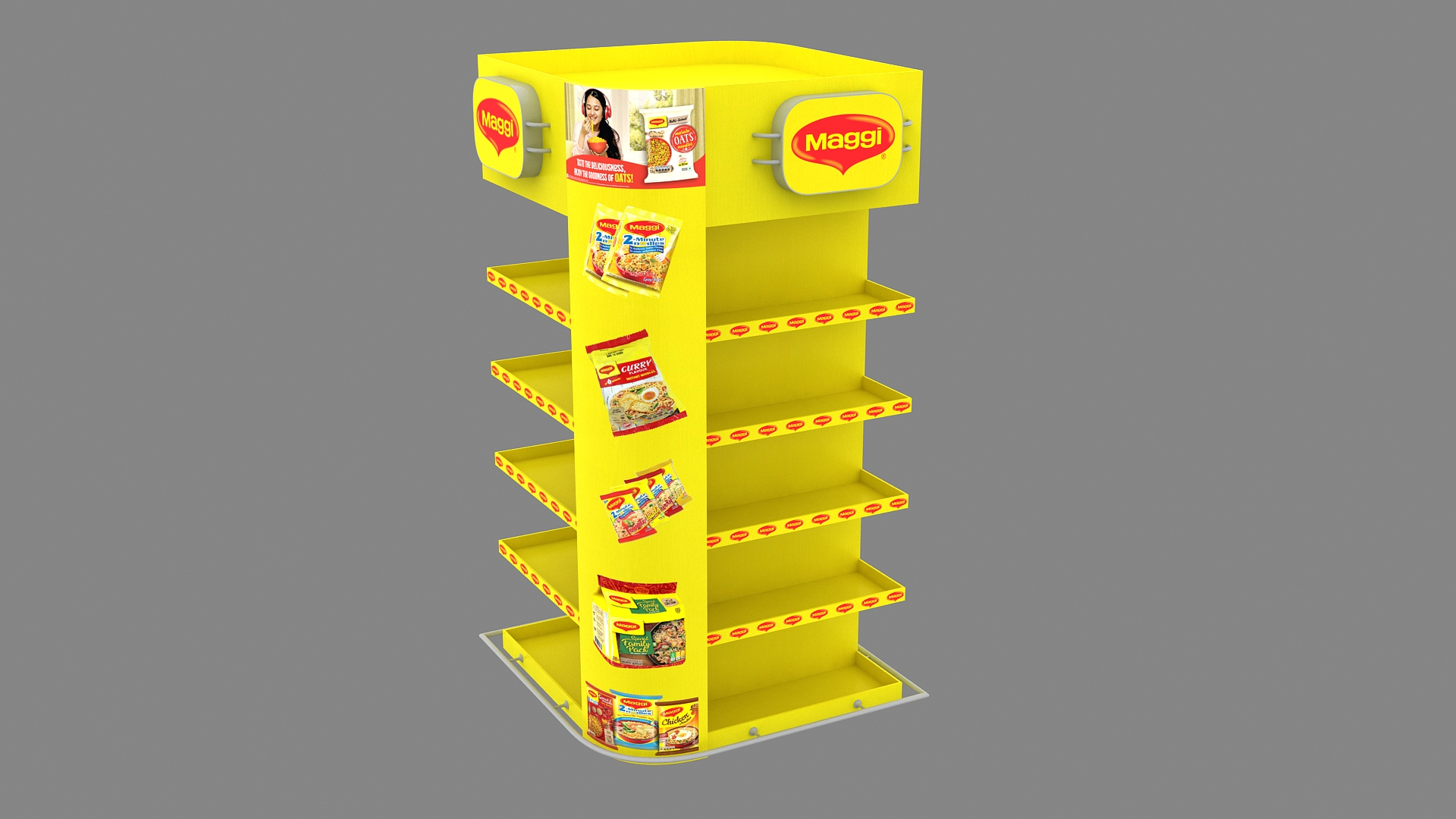 Maggi Display Rack 3D Model - TurboSquid 2285288