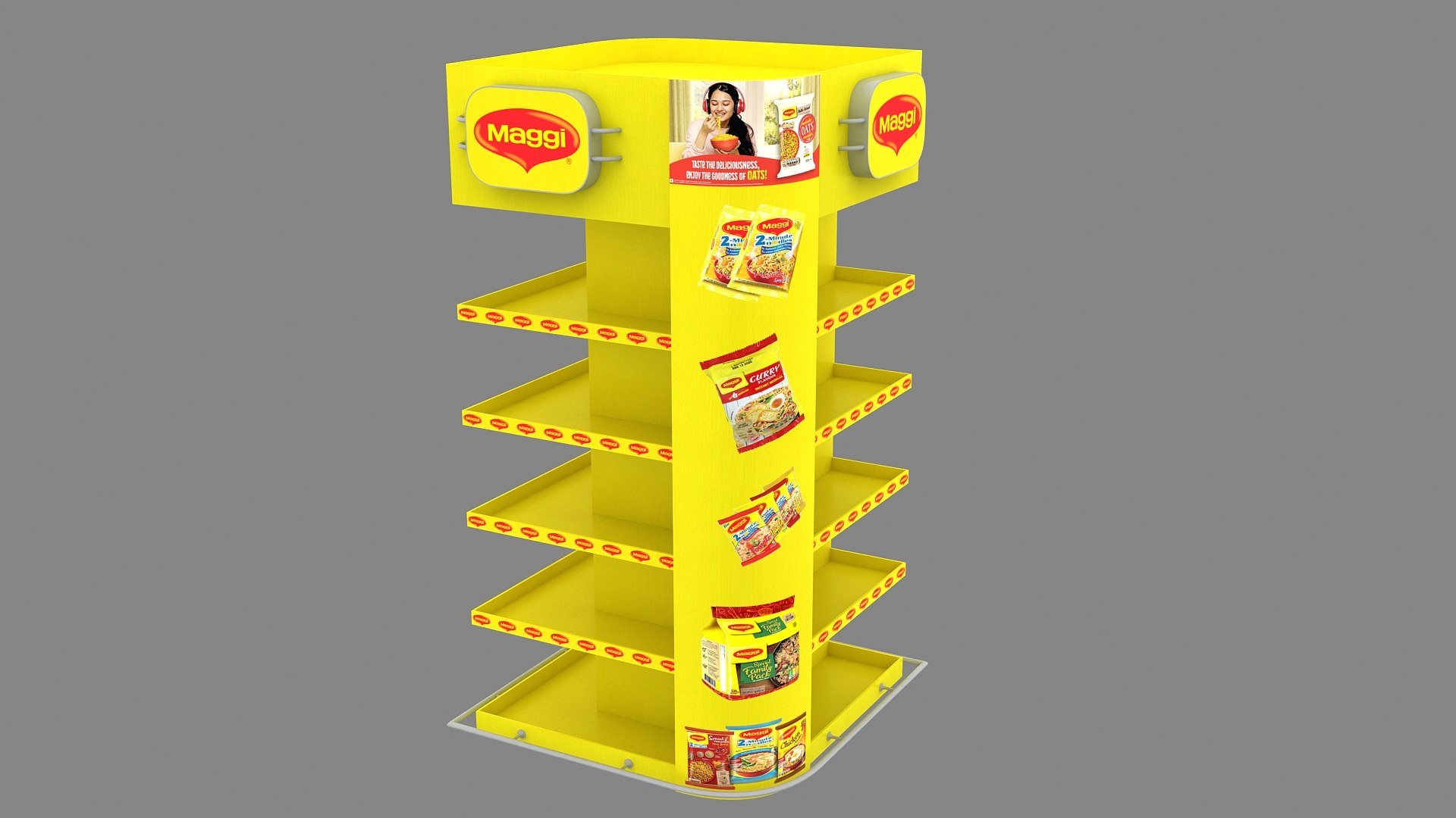 Maggi Display Rack 3D Model - TurboSquid 2285288