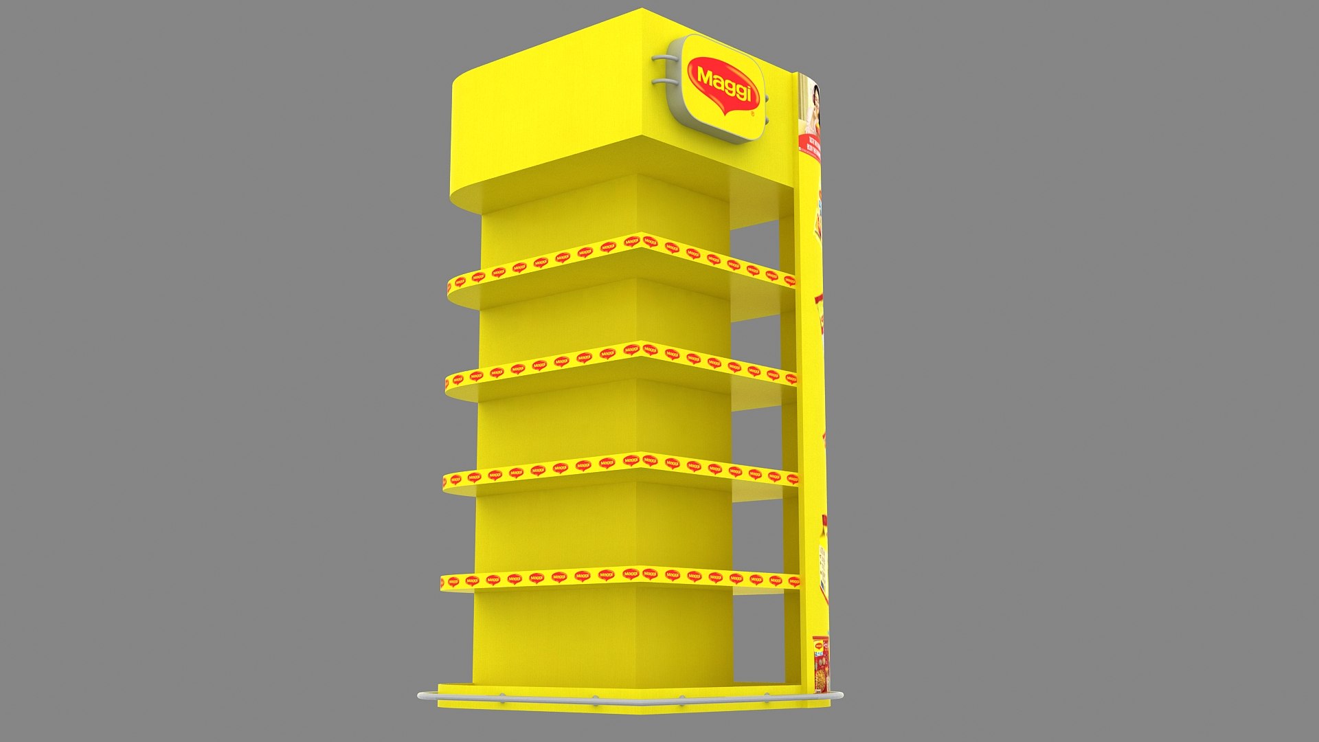 Maggi Display Rack 3D Model - TurboSquid 2285288