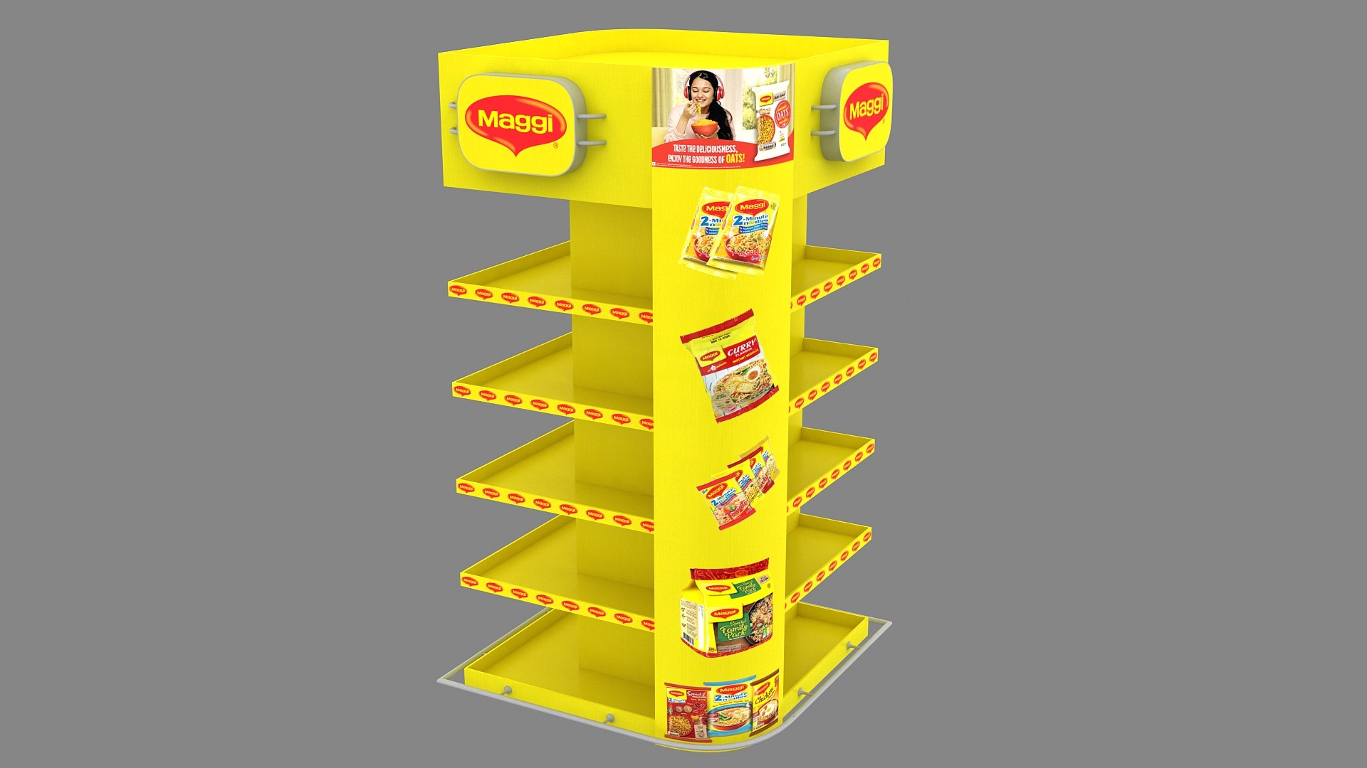 Maggi Display Rack 3D Model - TurboSquid 2285288
