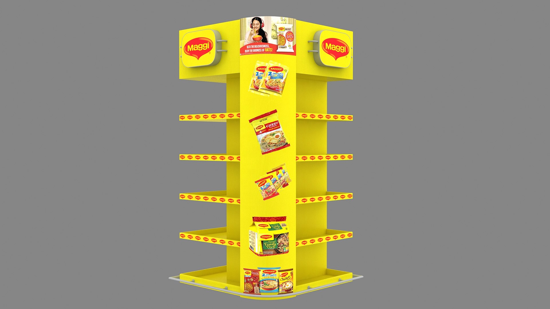 Maggi Display Rack 3D Model - TurboSquid 2285288