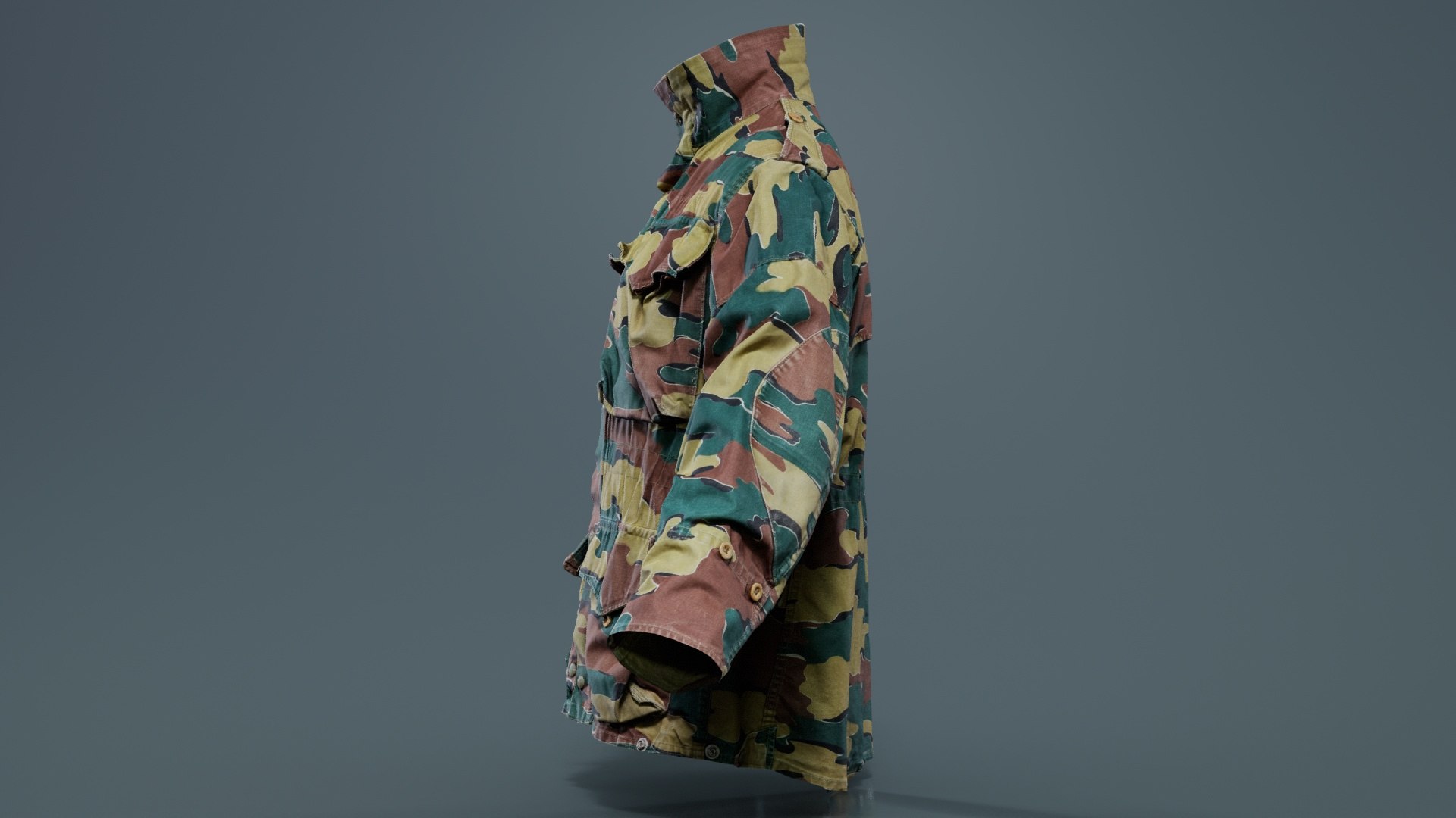 3D Model Camouflage Jacket Remastered - TurboSquid 2360190