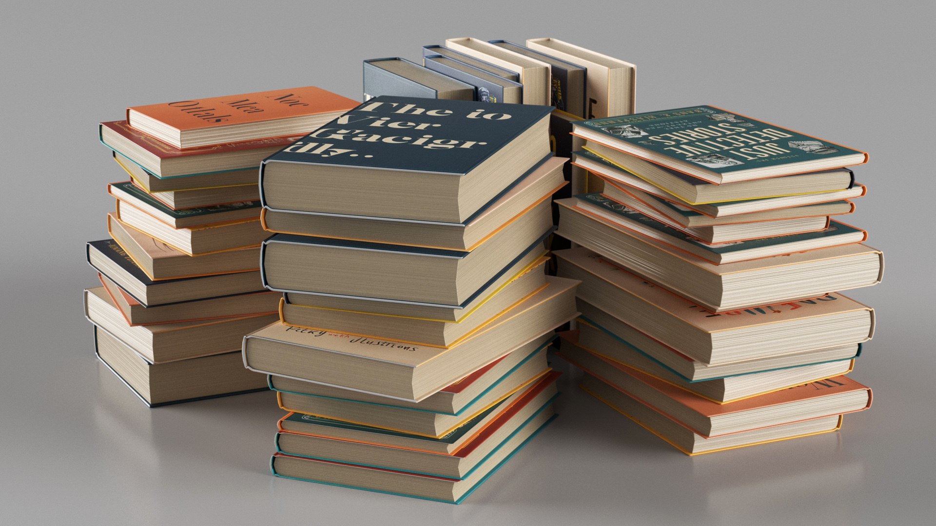 Pile Of Books Model - TurboSquid 2284556