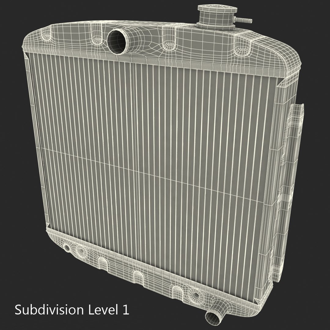 car radiator 3d max