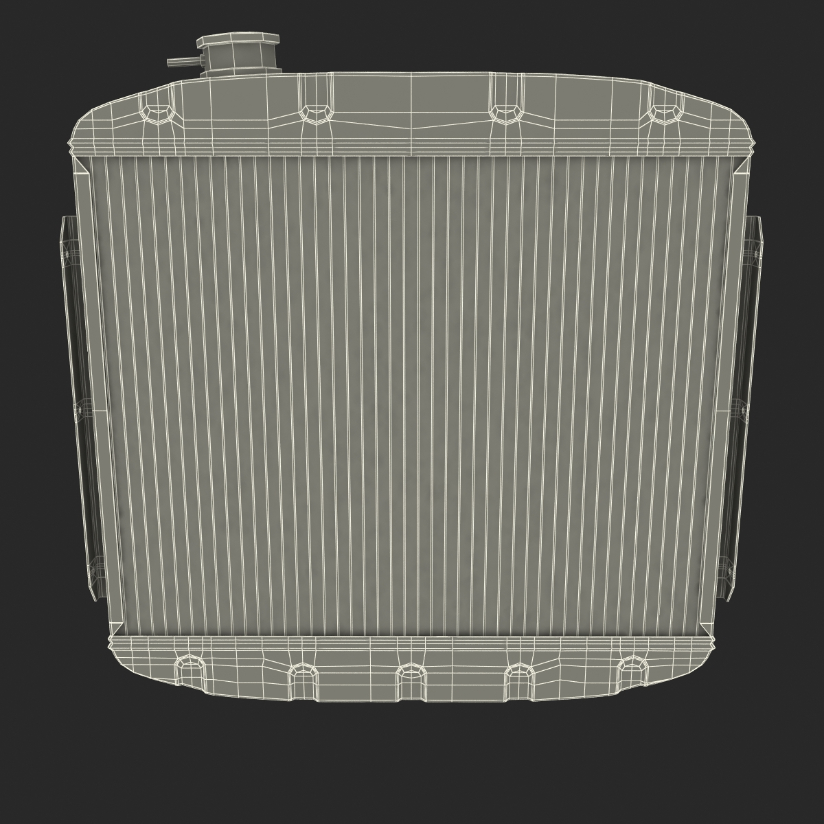 car radiator 3d max