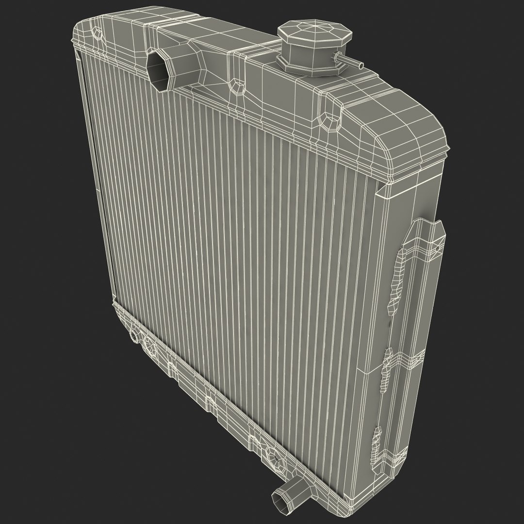 car radiator 3d max