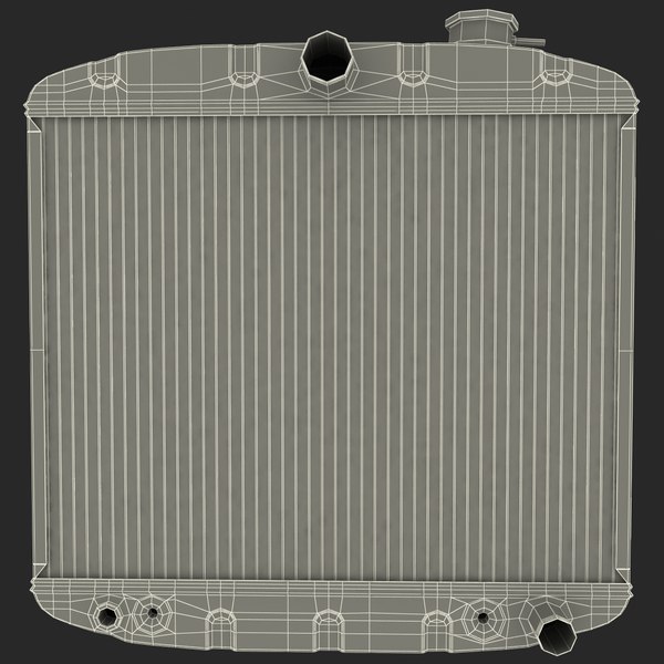 car radiator 3d max
