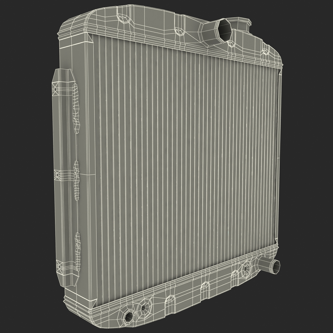 car radiator 3d max