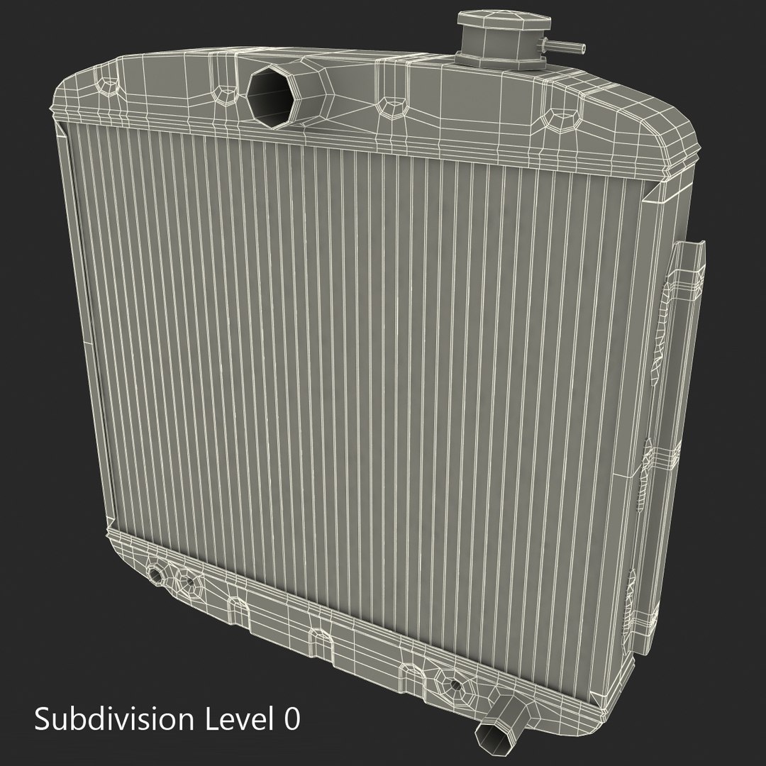 car radiator 3d max