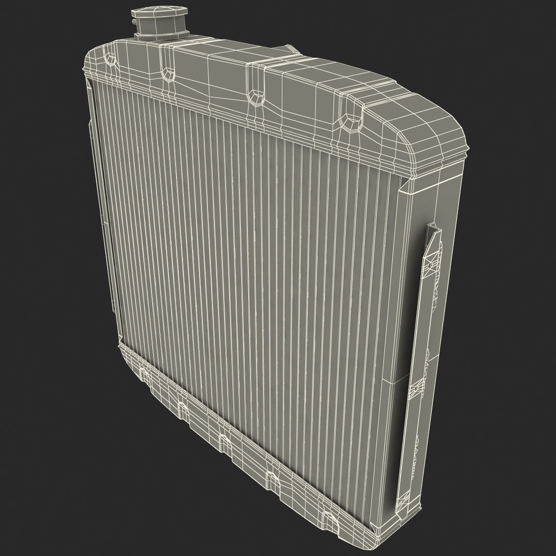 car radiator 3d max