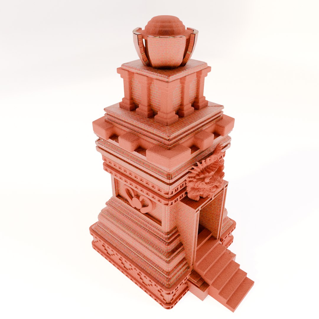 3D Temple - TurboSquid 2204941