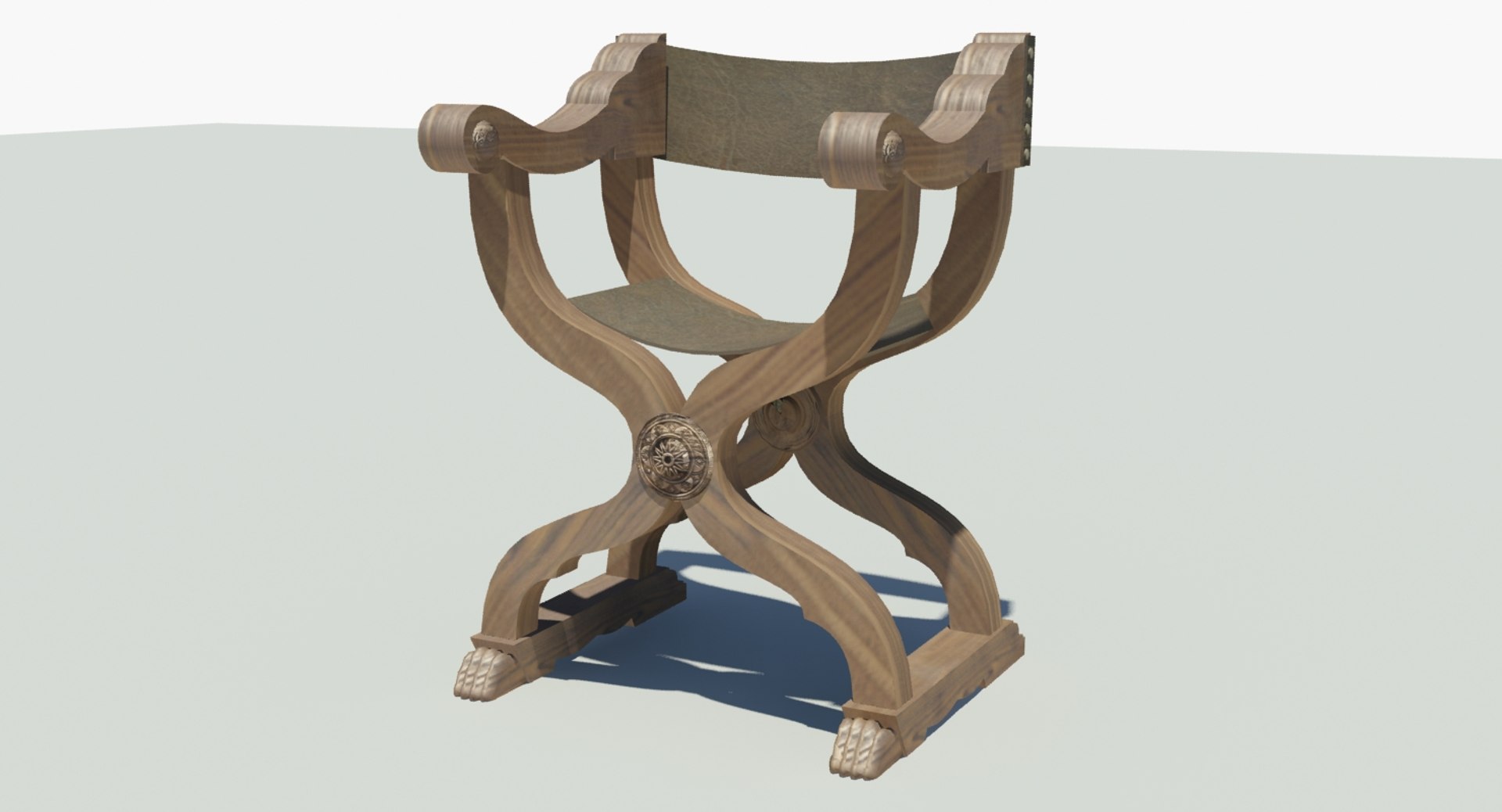 Curule Chair Century 15th 3d Max