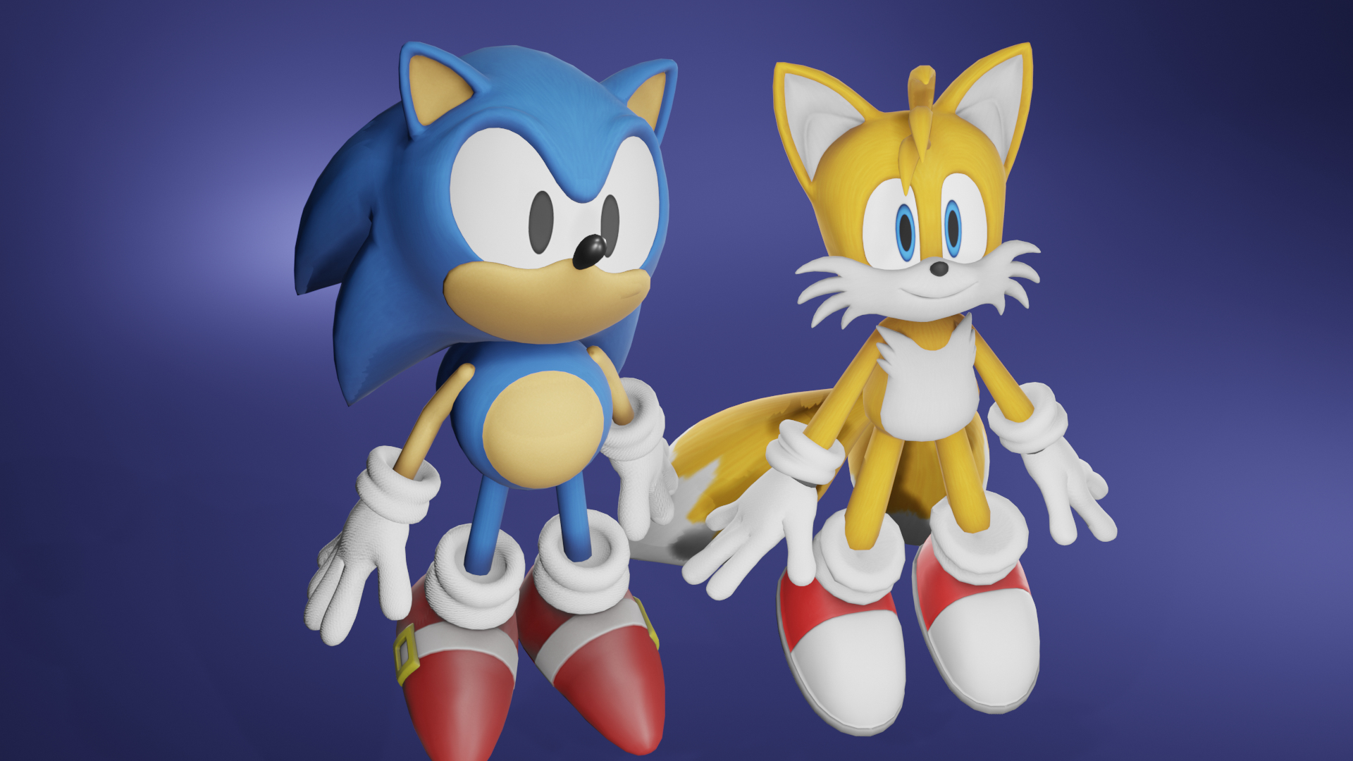 3D model SONIC AND TAILS 3D MODEL - TurboSquid 1727583