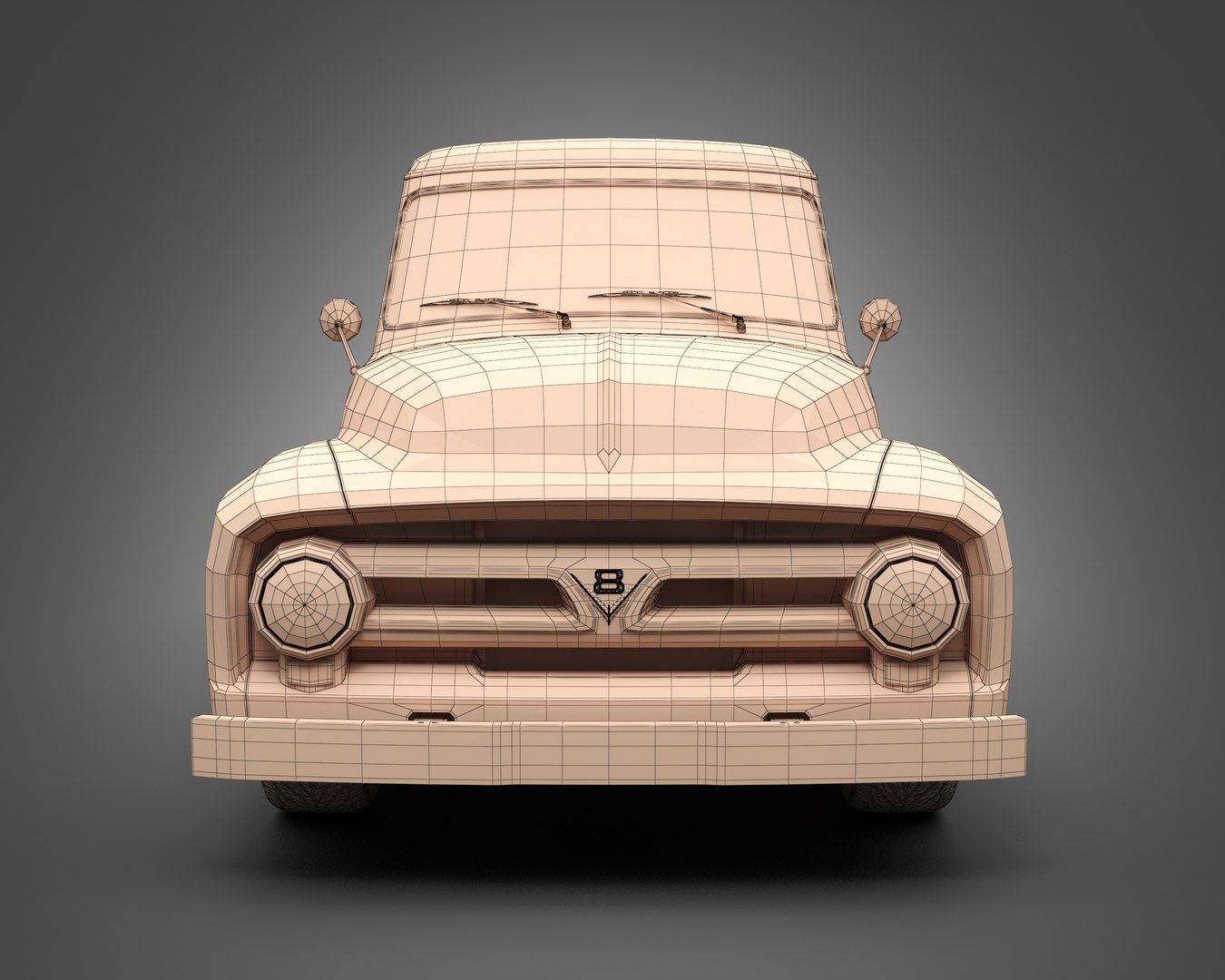 1953 Ford F100 Pickup Truck V3 Blueprints Free Outlines 56 : 1956 ...
