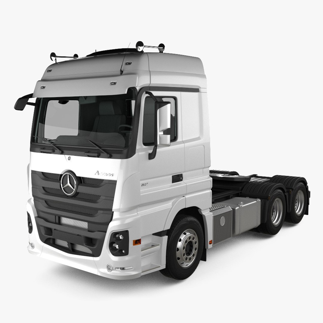 3D модель Mercedes-Benz Actros Tractor Truck BR-spec 3-axle 2015 ...