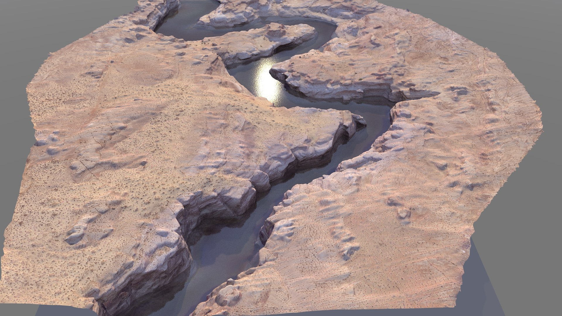 3D Model Canyon Landscape - TurboSquid 1709089