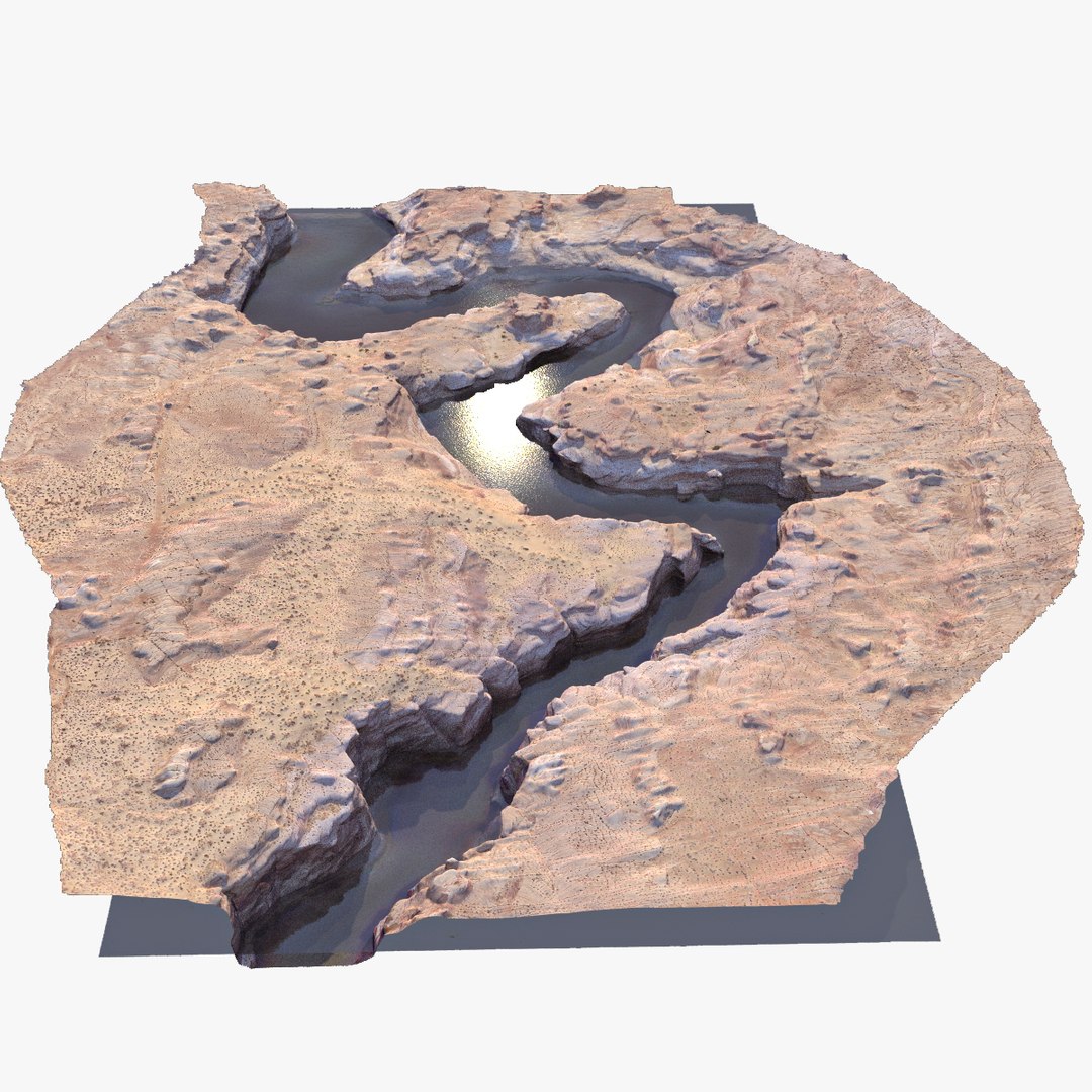3D model canyon landscape - TurboSquid 1709089