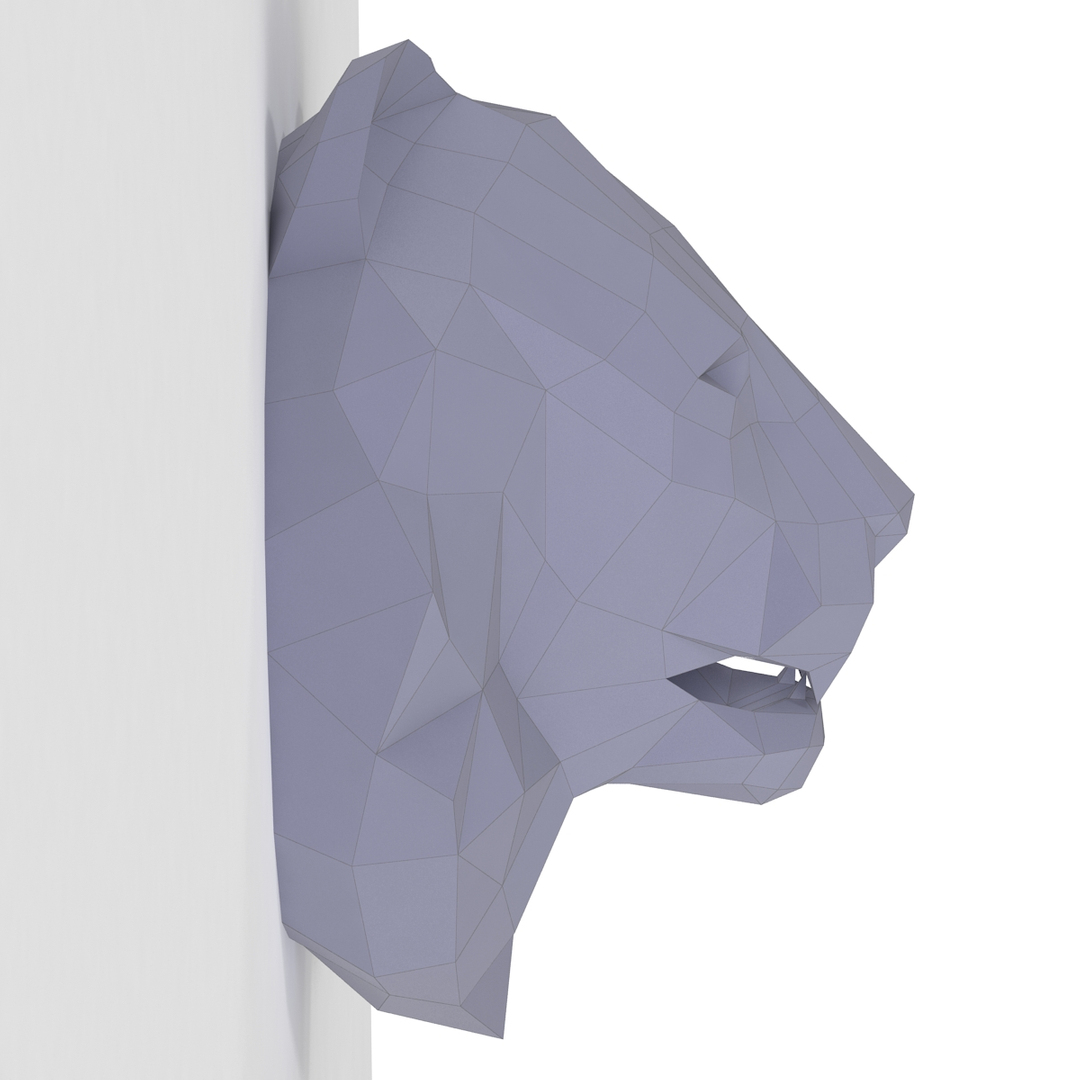 modelo 3d Cabeza de león papercraft - TurboSquid 1037046