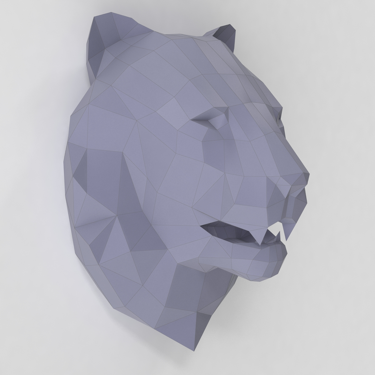 modelo 3d Cabeza de león papercraft - TurboSquid 1037046