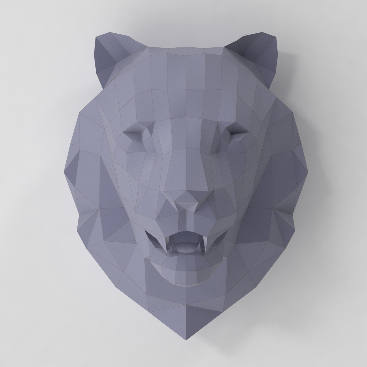 modelo 3d Cabeza de león papercraft - TurboSquid 1037046