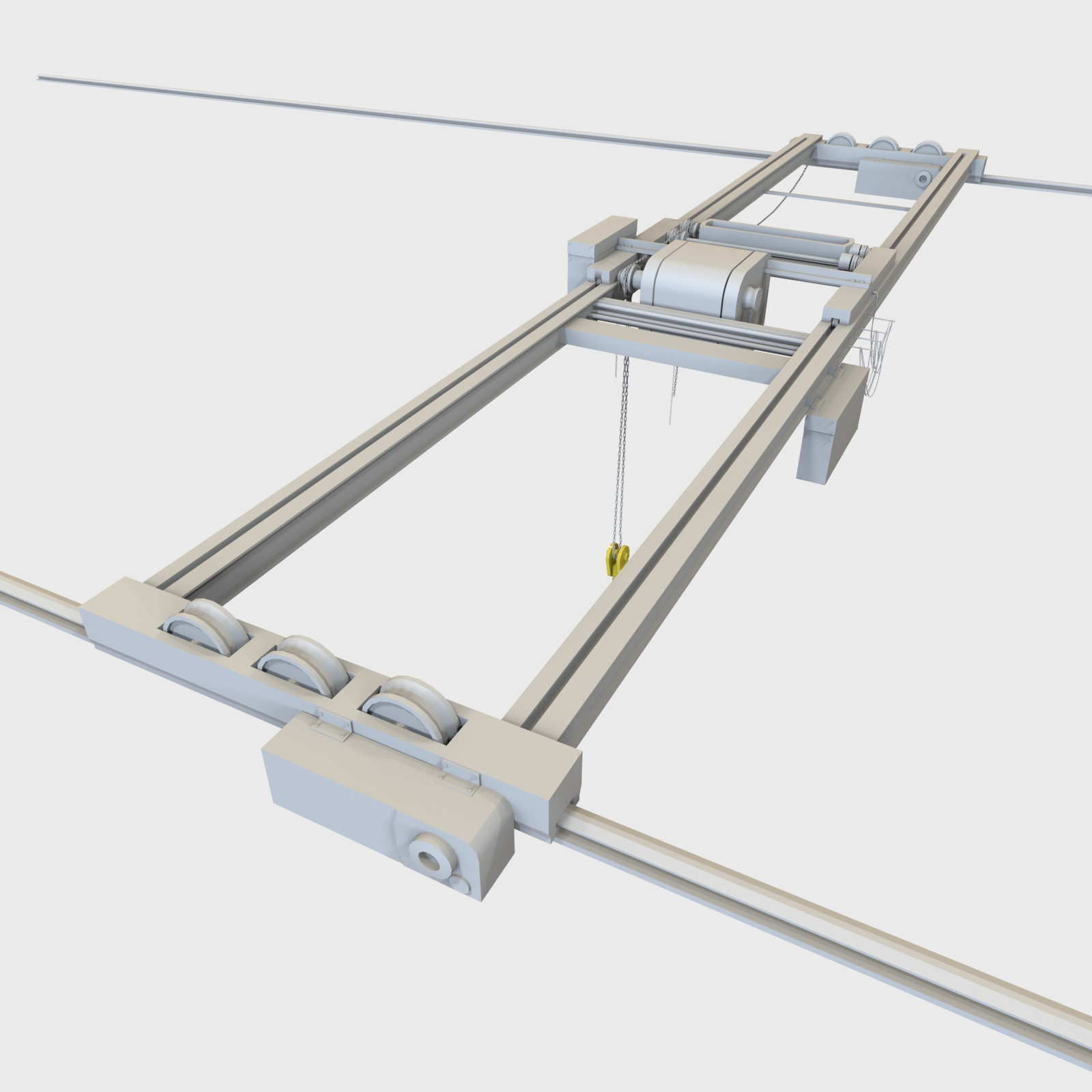 3d overhead crane model