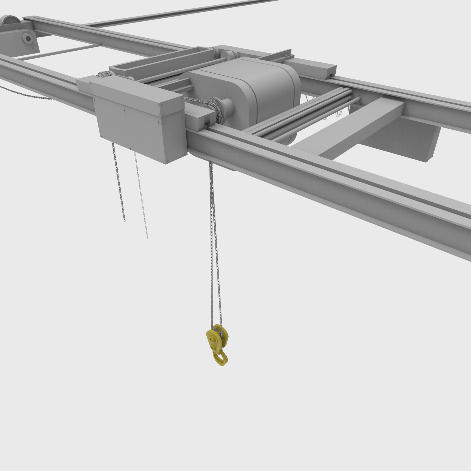 3d overhead crane model