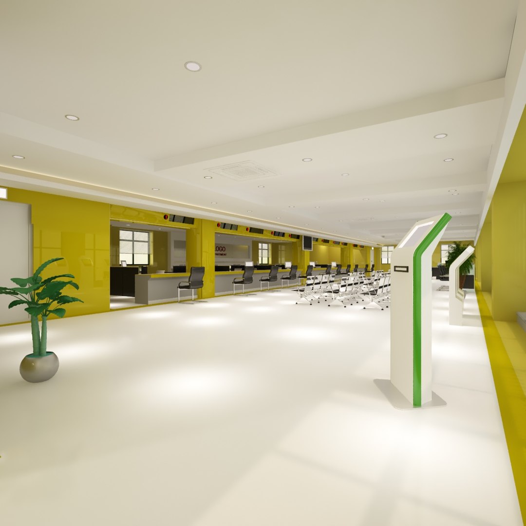 Bank Customer Service Hall3D模型 - TurboSquid 2055722