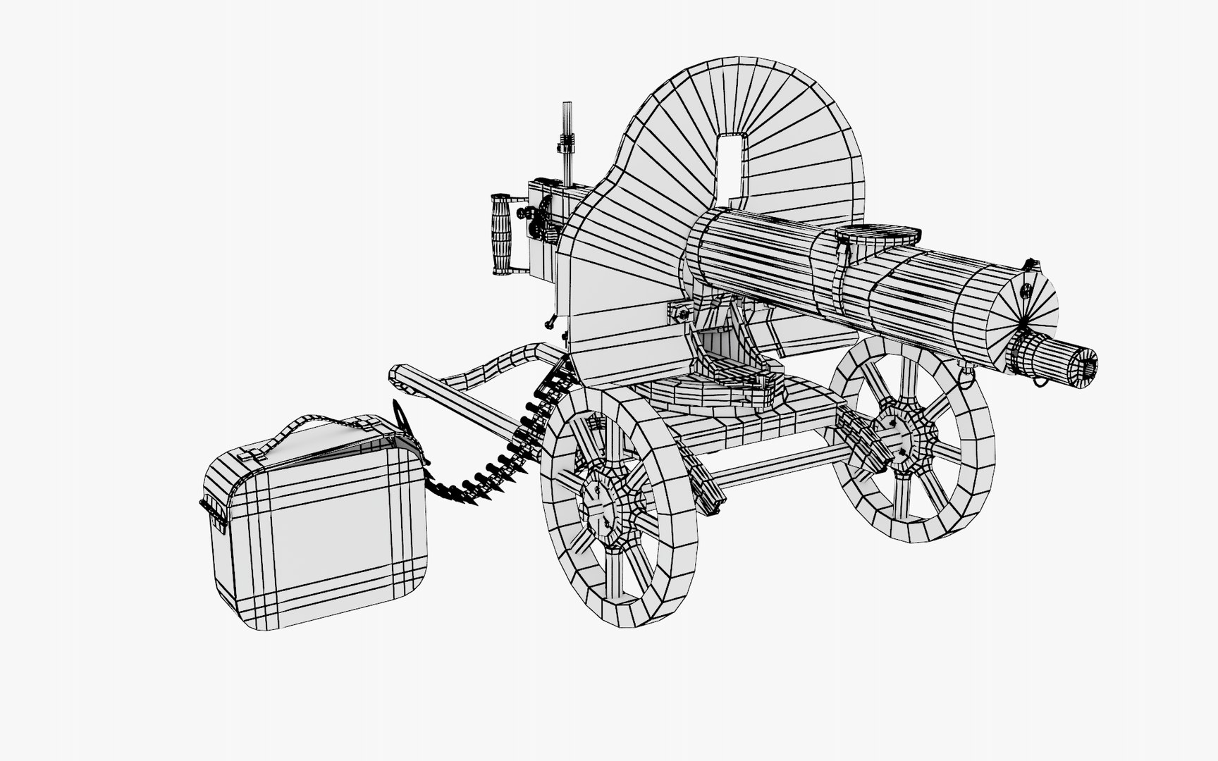3D ready machine gun maxim - TurboSquid 1467740