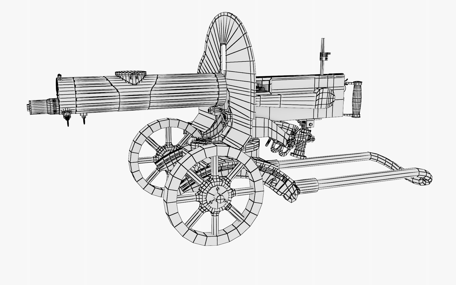 3D ready machine gun maxim - TurboSquid 1467740