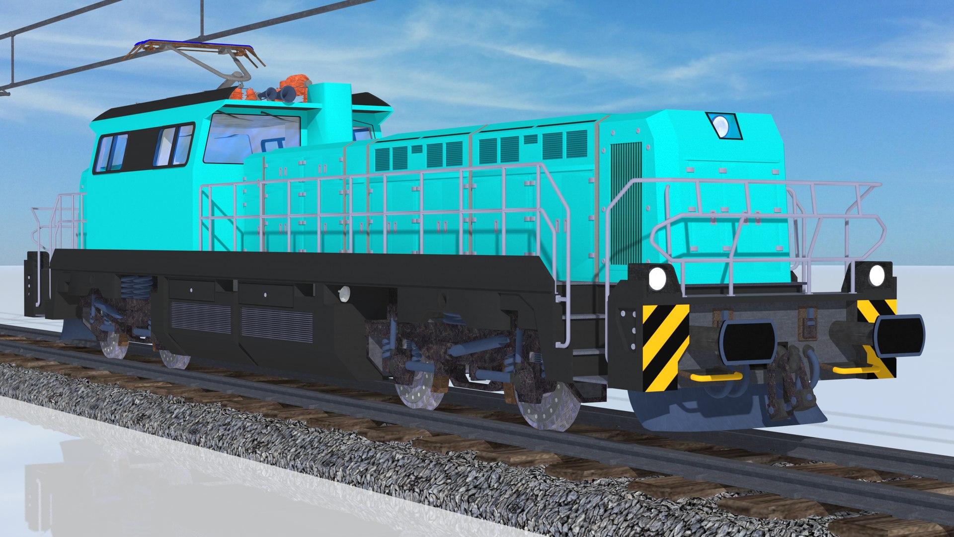Vossloh Dm20 Modula - Electric Diesel And Lithium Cells - Locomotive 3D ...