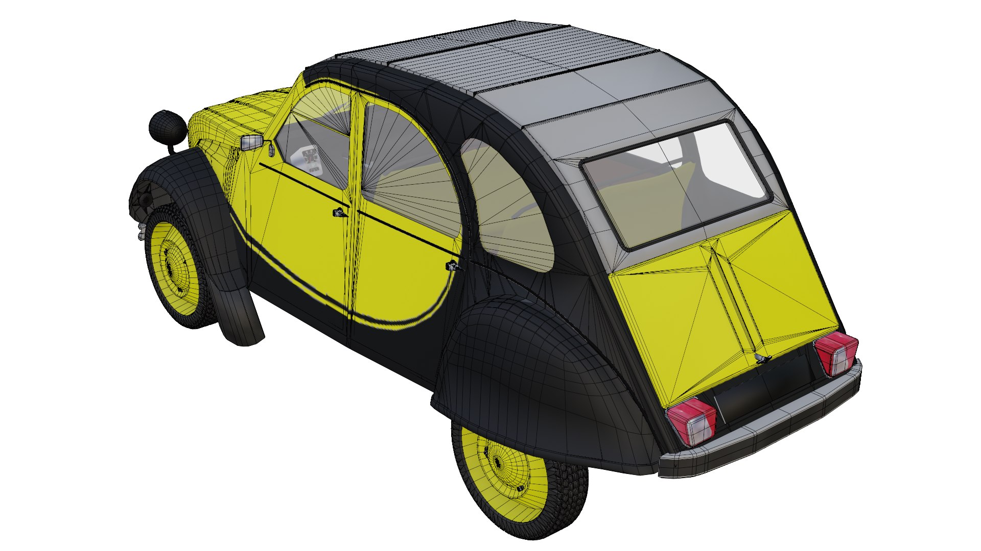 3D Citroen 2CV Model - TurboSquid 2348384