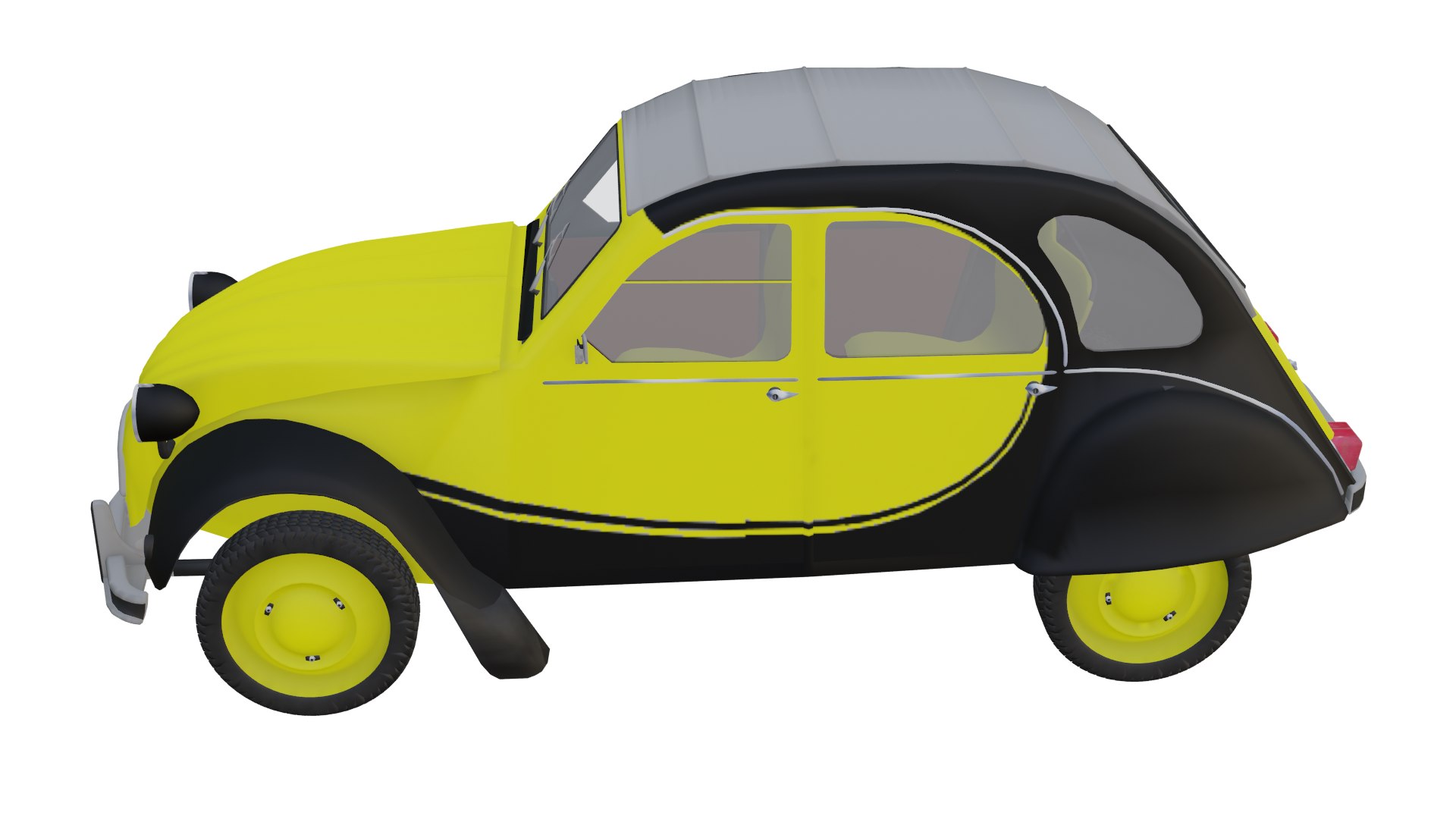 3D Citroen 2CV Model - TurboSquid 2348384