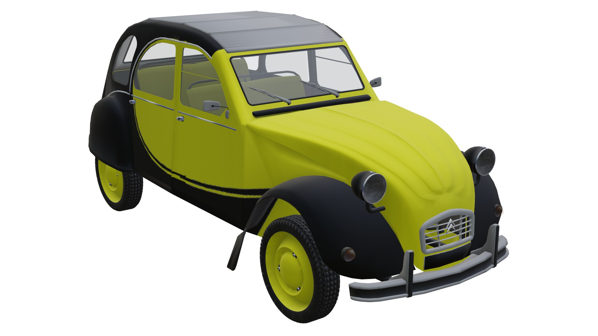 3D Citroen 2CV Model - TurboSquid 2348384