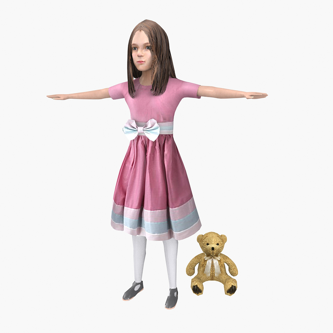 Rigged Kids Set 3d Max