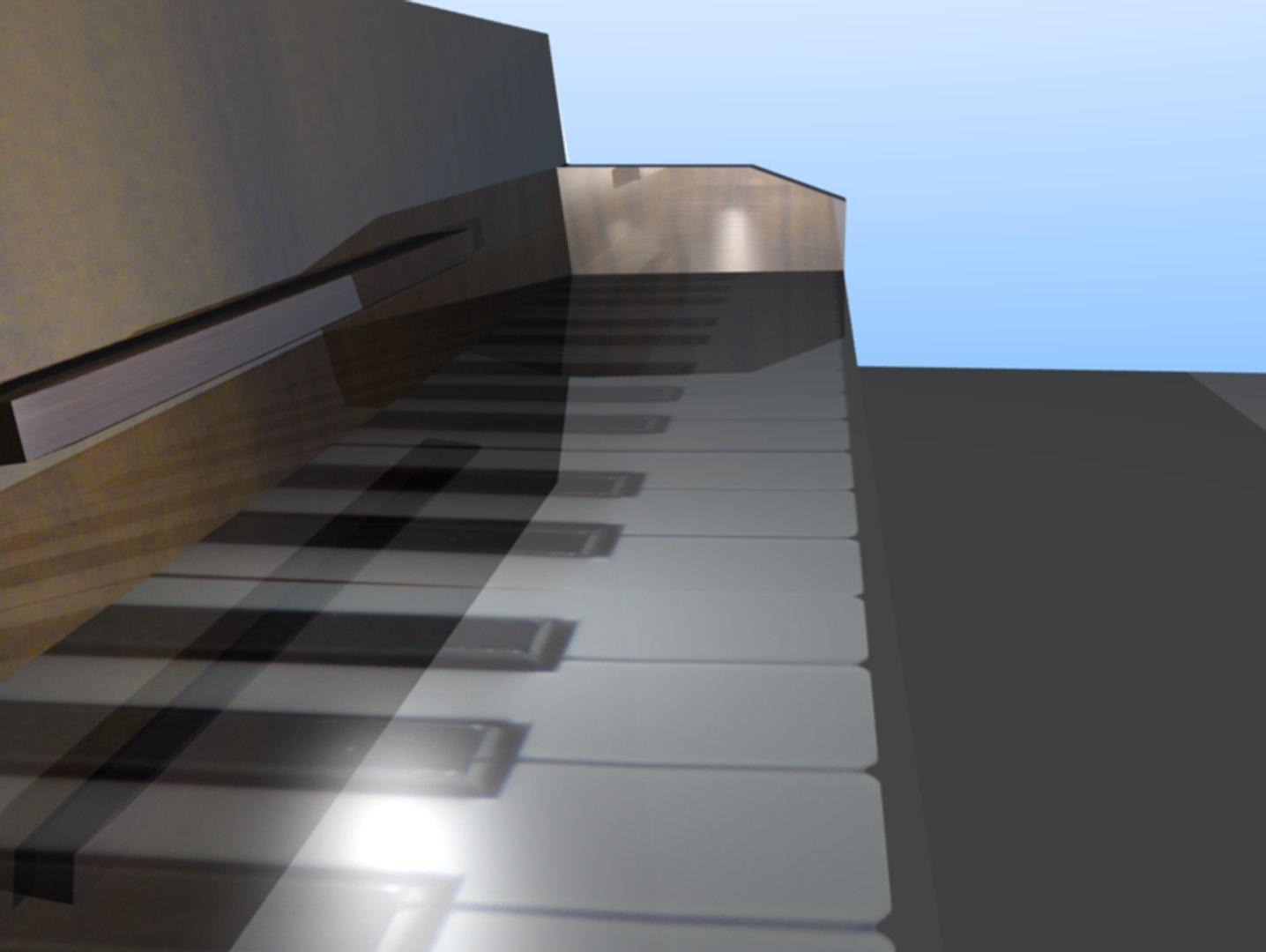 3d Grand Piano Materials Model