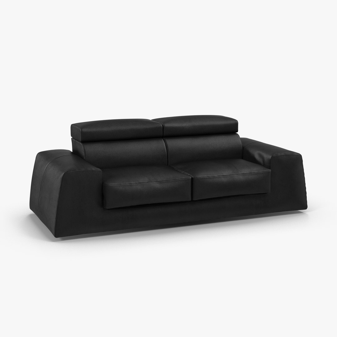 Leather Sofa Boss 3D Model - TurboSquid 1254932