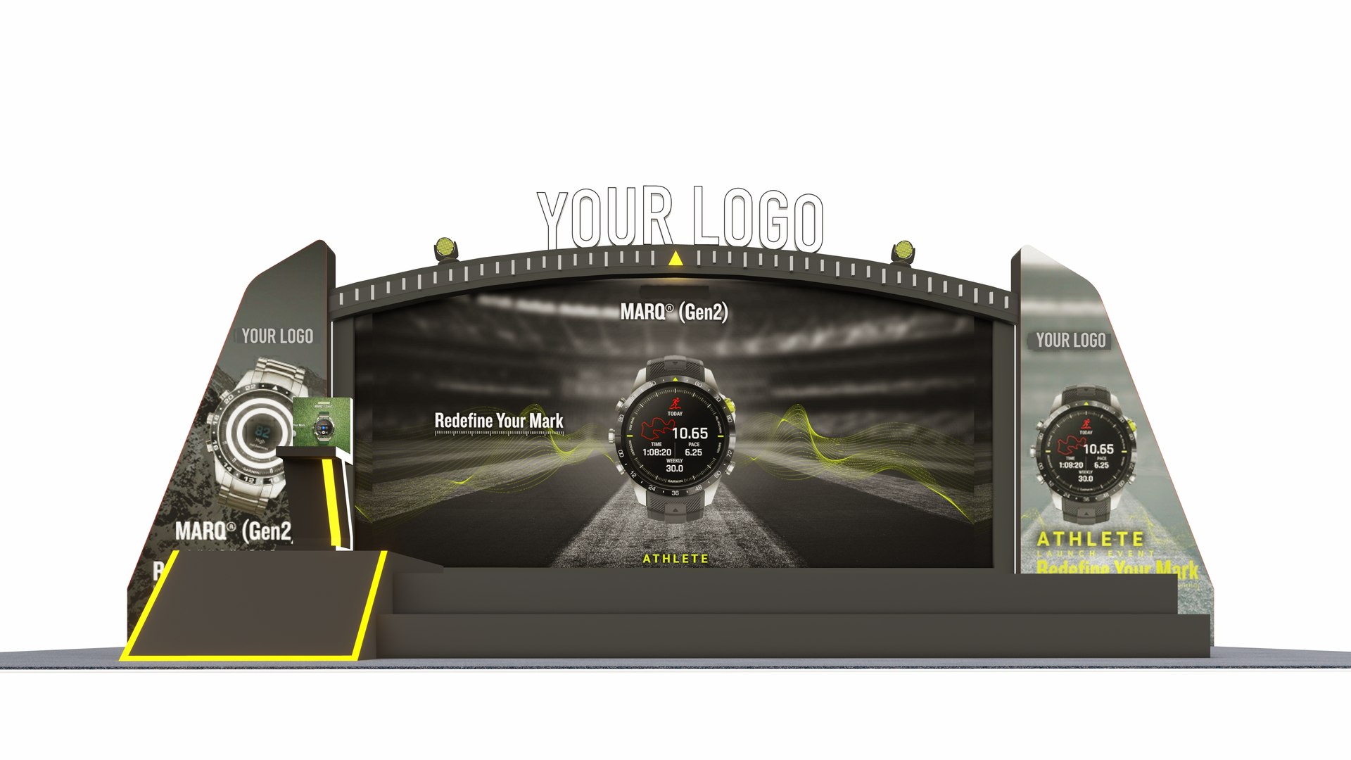 Stage With A Watch Theme 3D Model - TurboSquid 2233867